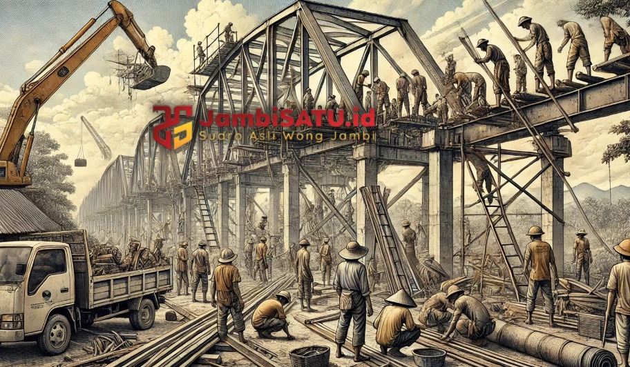 Pelanggaran K3 di Proyek Jembatan Mangun Jayo: Kontraktor Abaikan Keselamatan Pekerja Demi ...